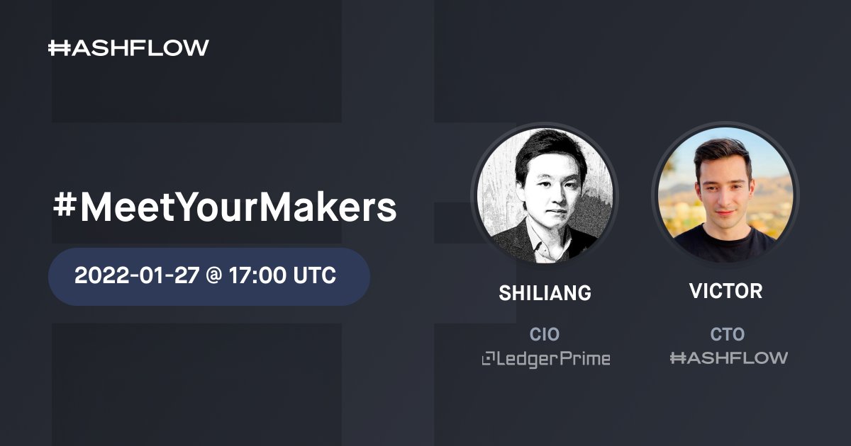 hashflow.hft on Twitter: "Ready to #MeetYourMakers? Join us on Thursday for the 1st in a series ...