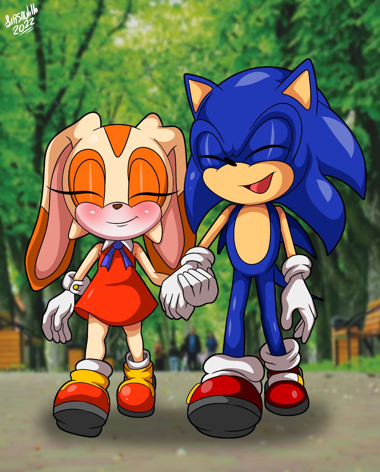 Sonic X Cream And Sonic