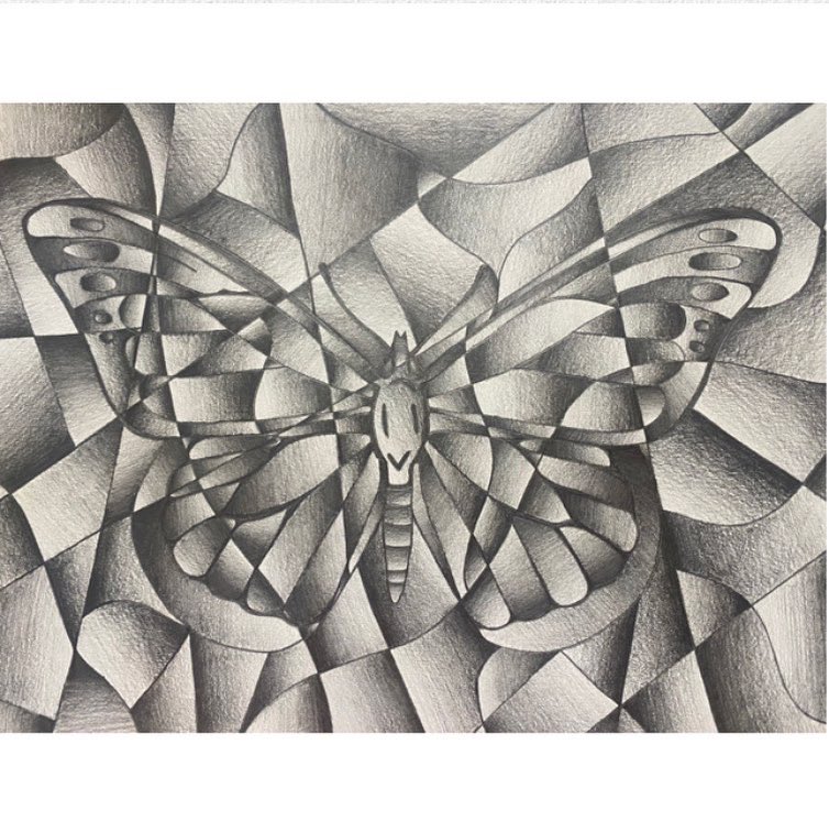 Easy Shattered Value Drawing