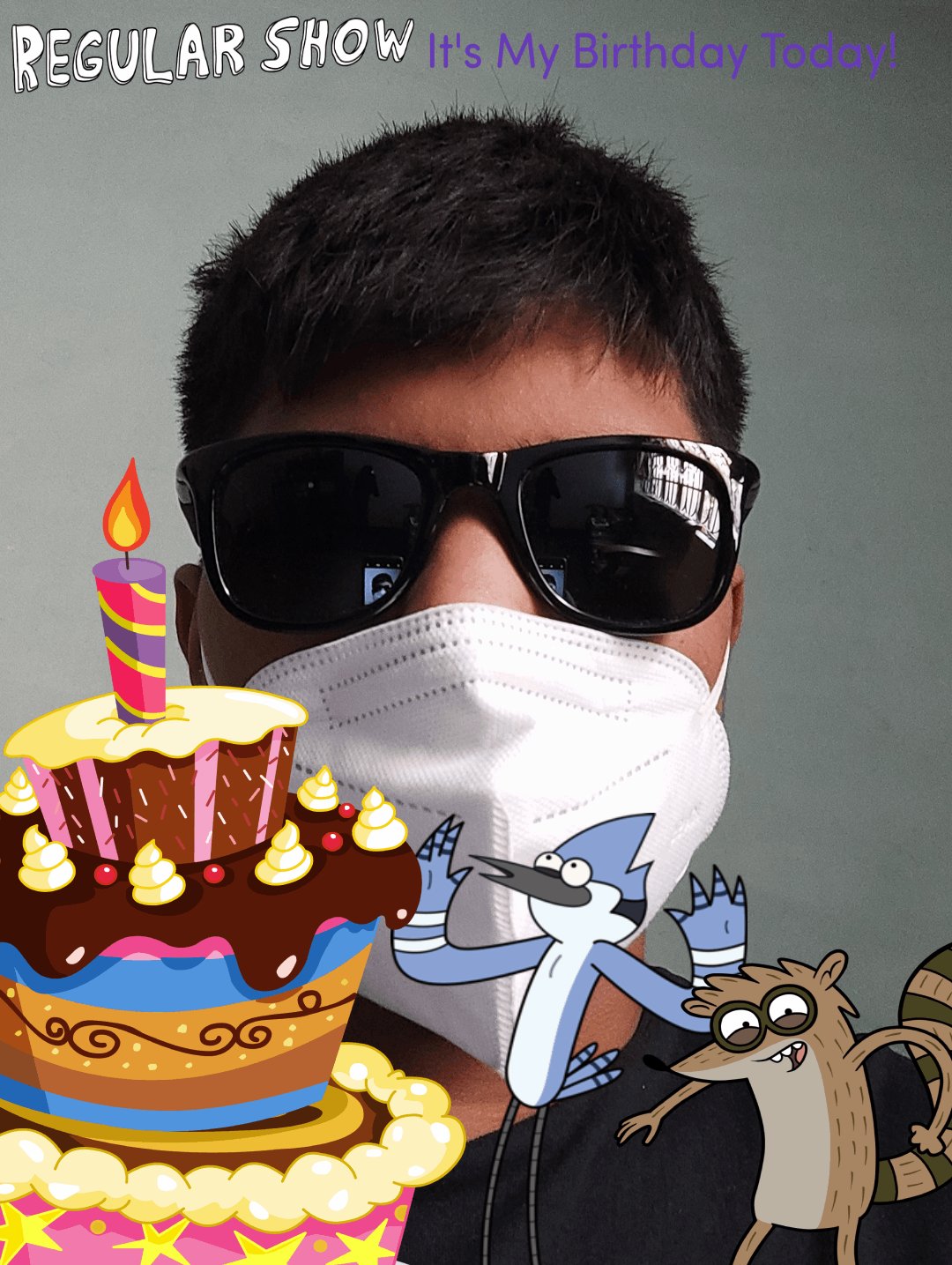 Regular Show Birthday Cake