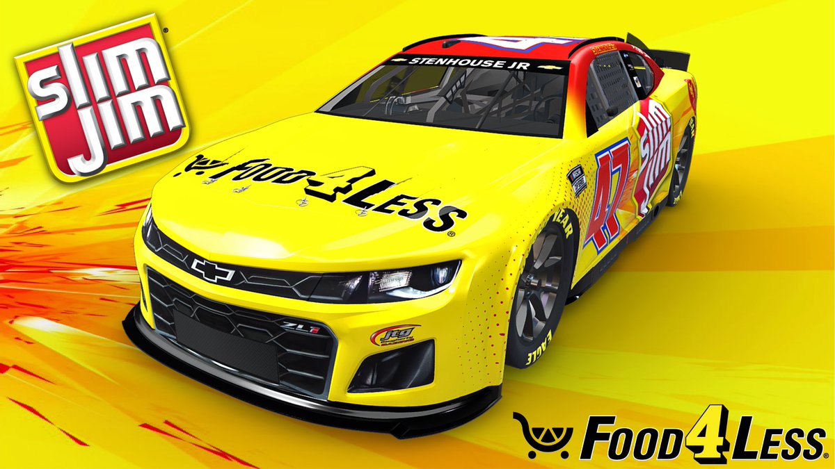 JTG Daugherty Racing on Twitter: Food 4 Less/Slim Jim scheme for Clash ...