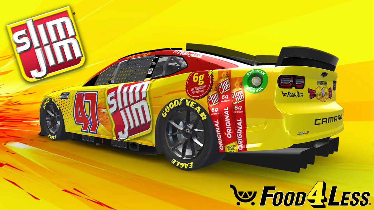 JTG Daugherty Racing on Twitter: Food 4 Less/Slim Jim scheme for Clash ...