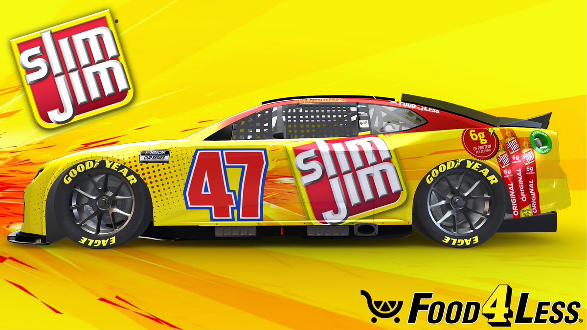 JTG Daugherty Racing on Twitter: Food 4 Less/Slim Jim scheme for Clash ...