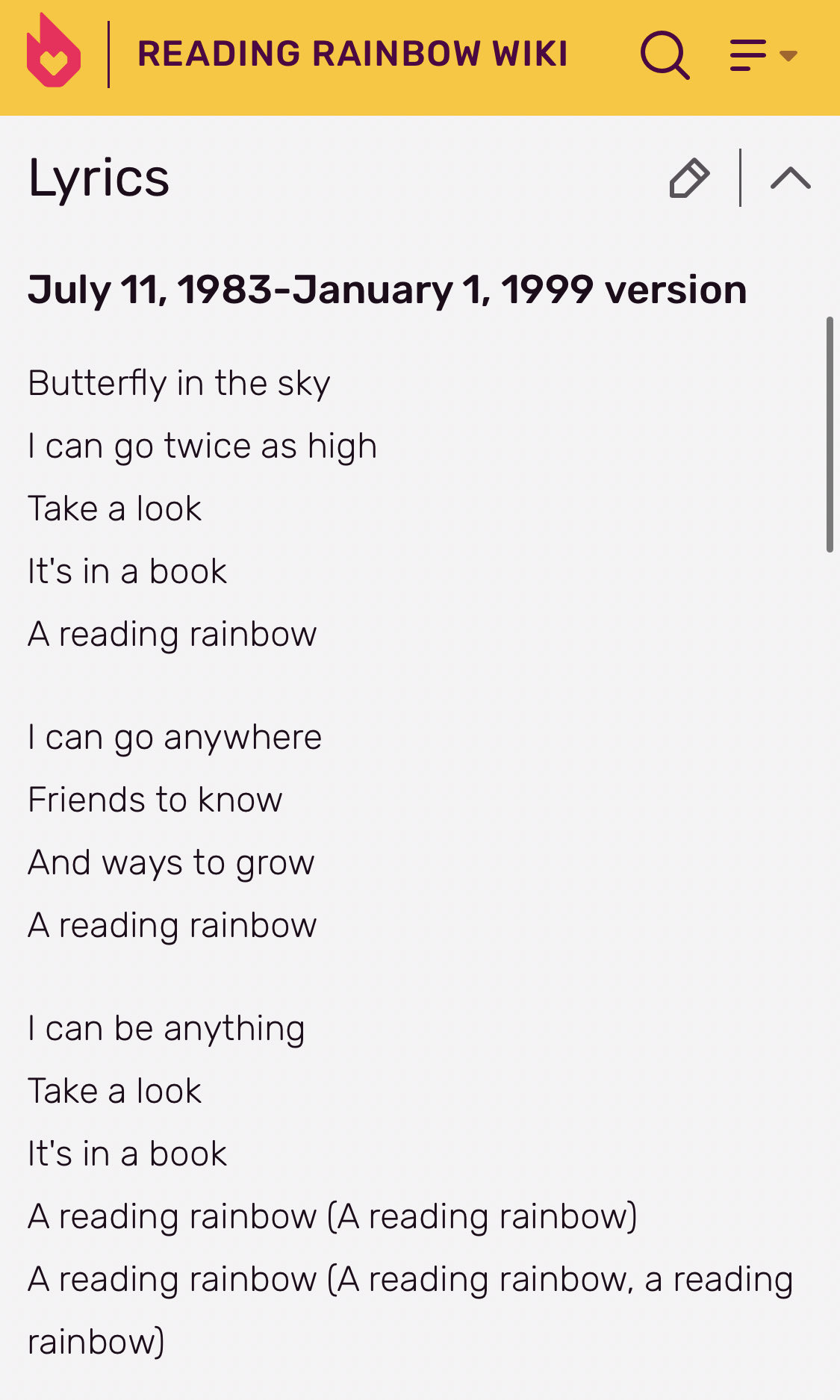 Reading Rainbow Intro