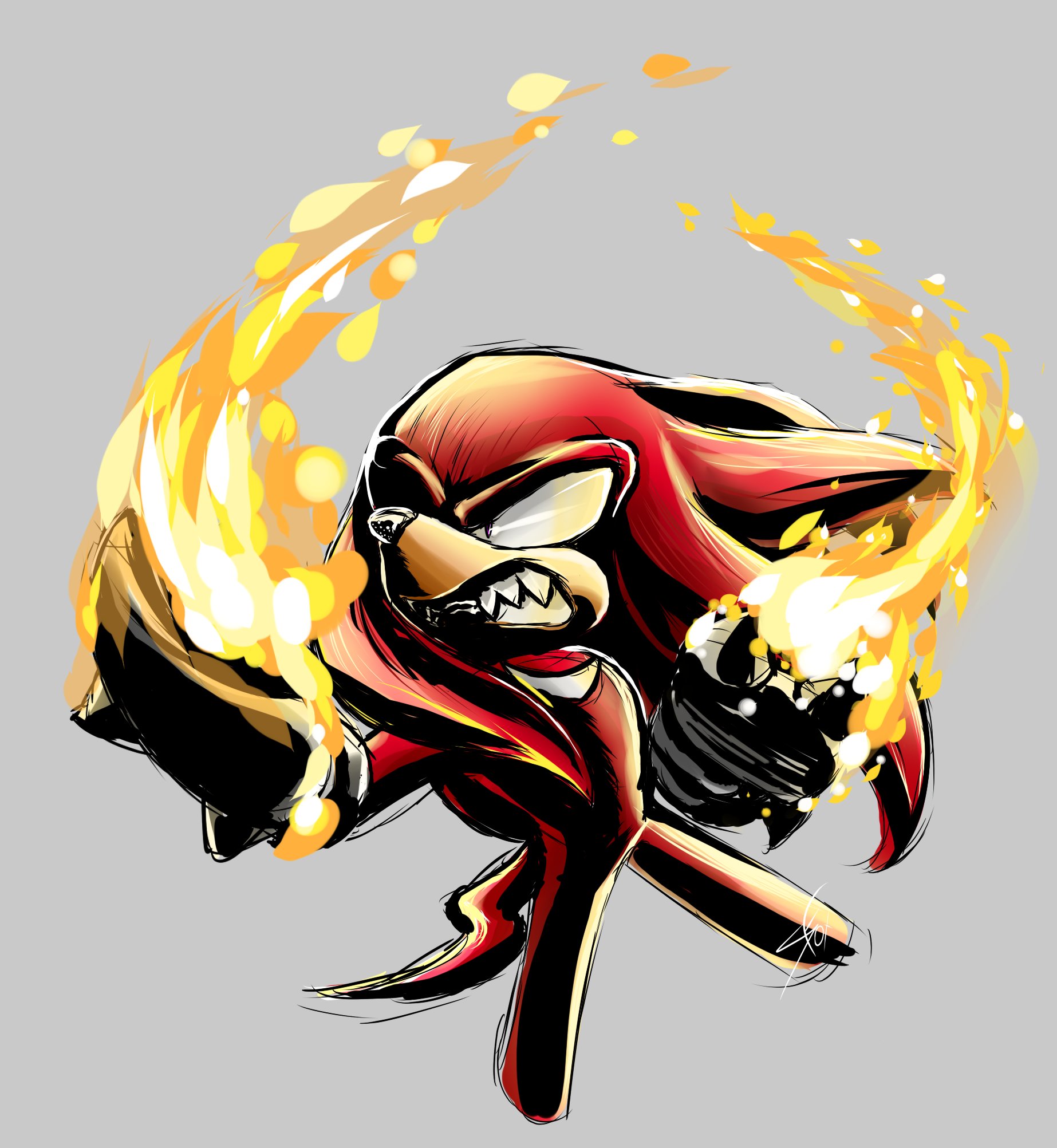 Knuckles The Wereechidna Transformation