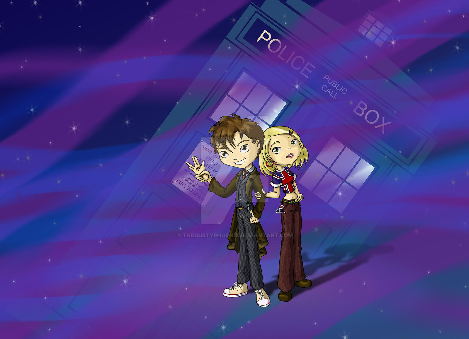 Tenth Doctor And Rose Fan Art