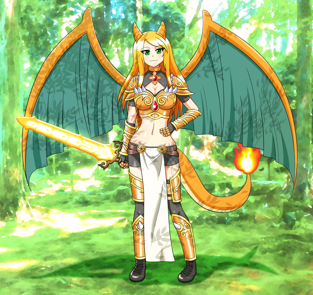 Female Human Charizard