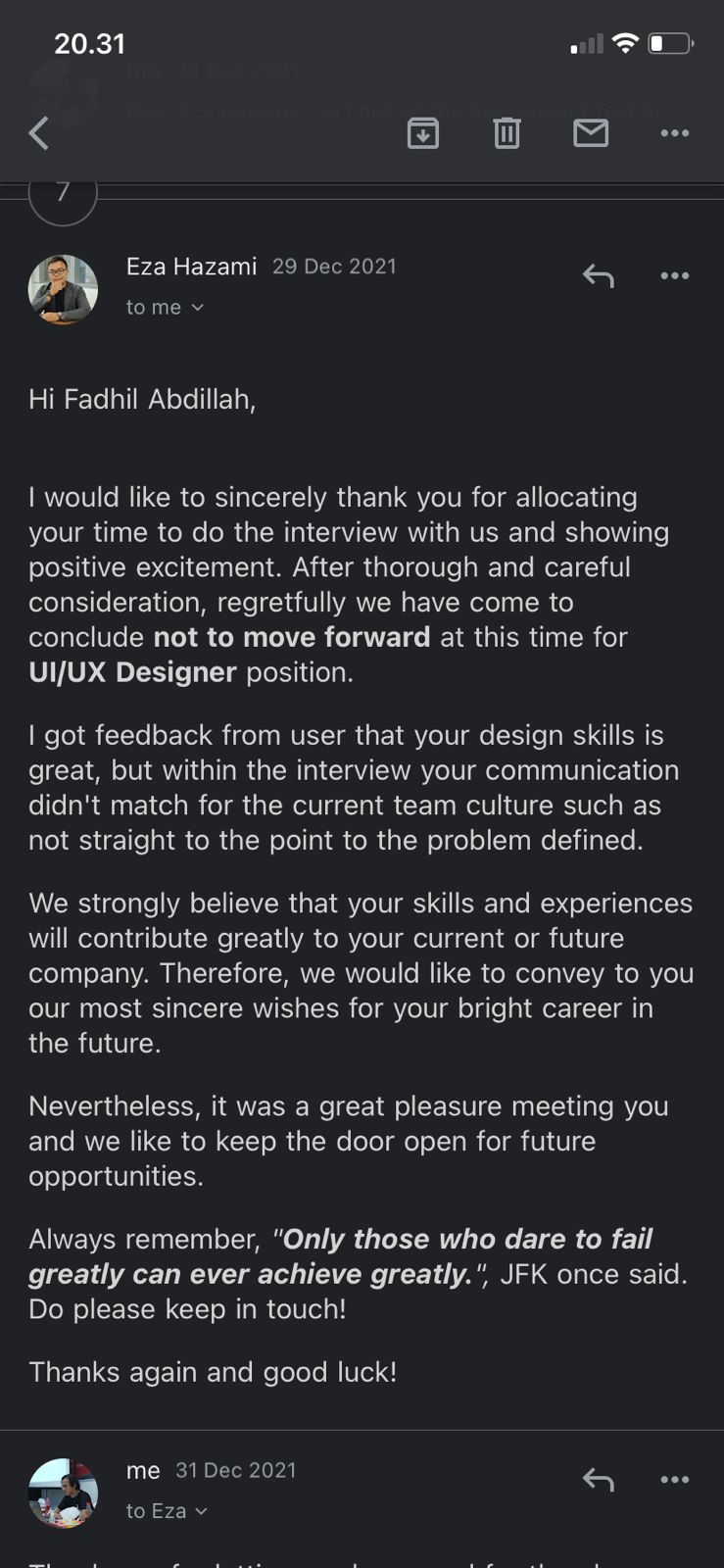 Fadhil on Twitter: "Halo teman - teman. yang di twit Mas Eza adalah gue yang bulan lalu ditolak ...