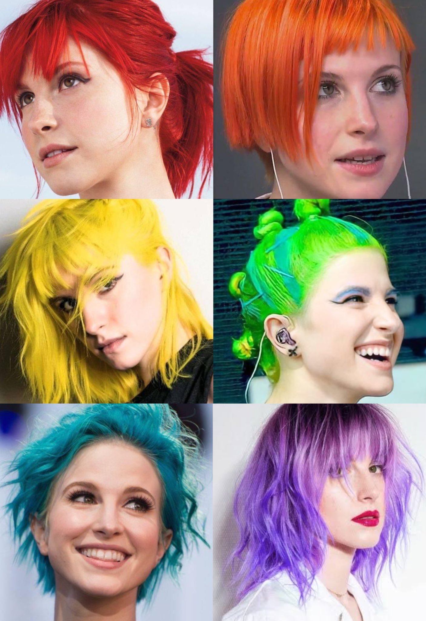 Hayley Williams Purple Hair