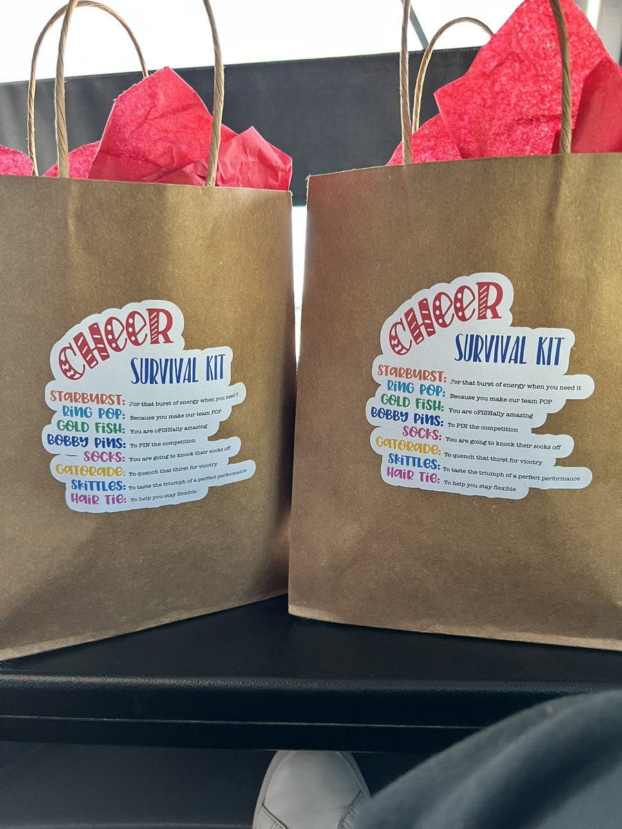 Cheer Competition Goodie Bag Ideas