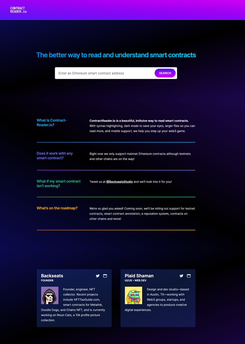 Backseats's Threads – Thread Reader App