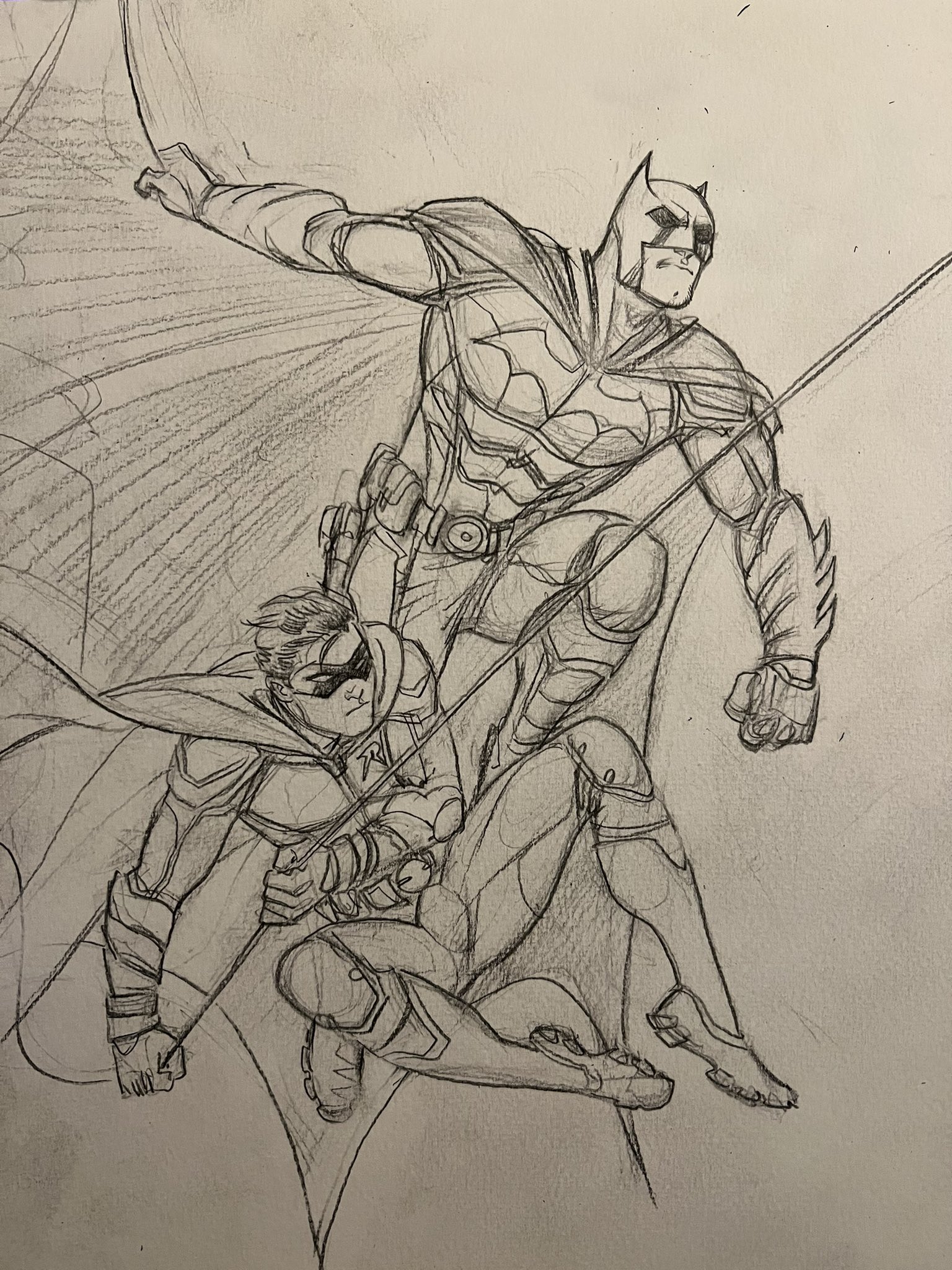 Batman And Robin Drawings In Pencil