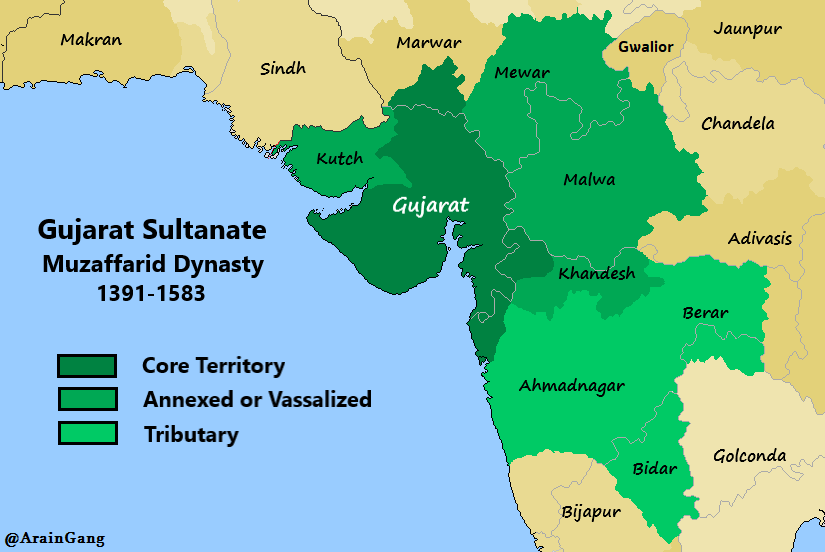 Delhi Sultanate Map 15th Century