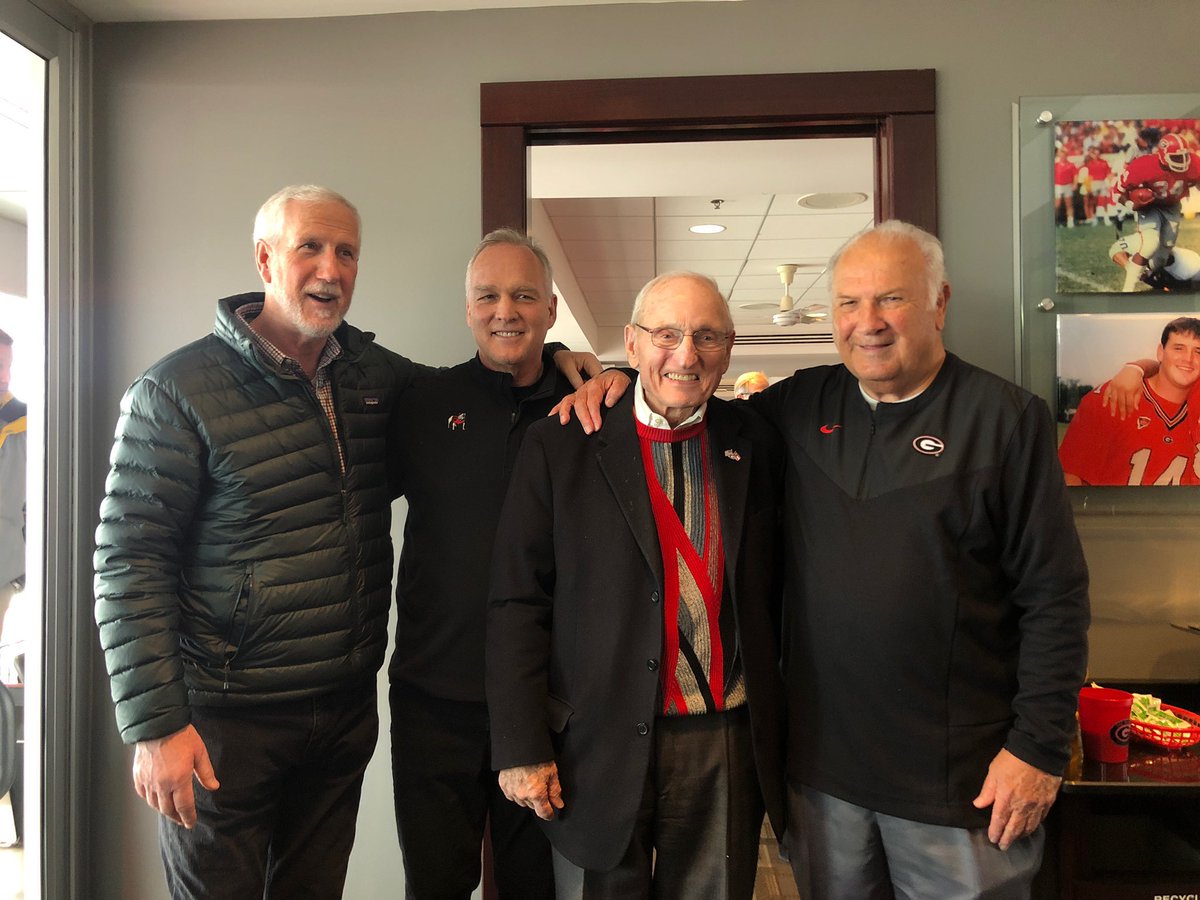 All 4 living former UGA coaches were in attendance at todays ...