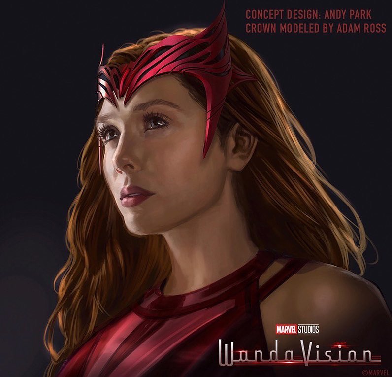 Elizabeth Olsen Scarlet Witch Concept Art