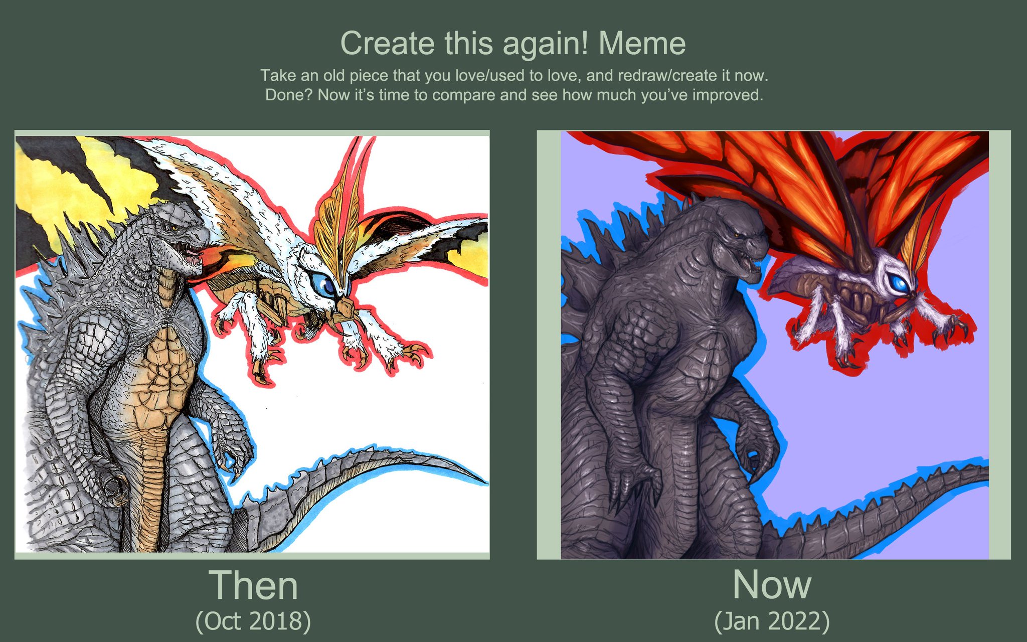 Godzilla Draw It Again Meme