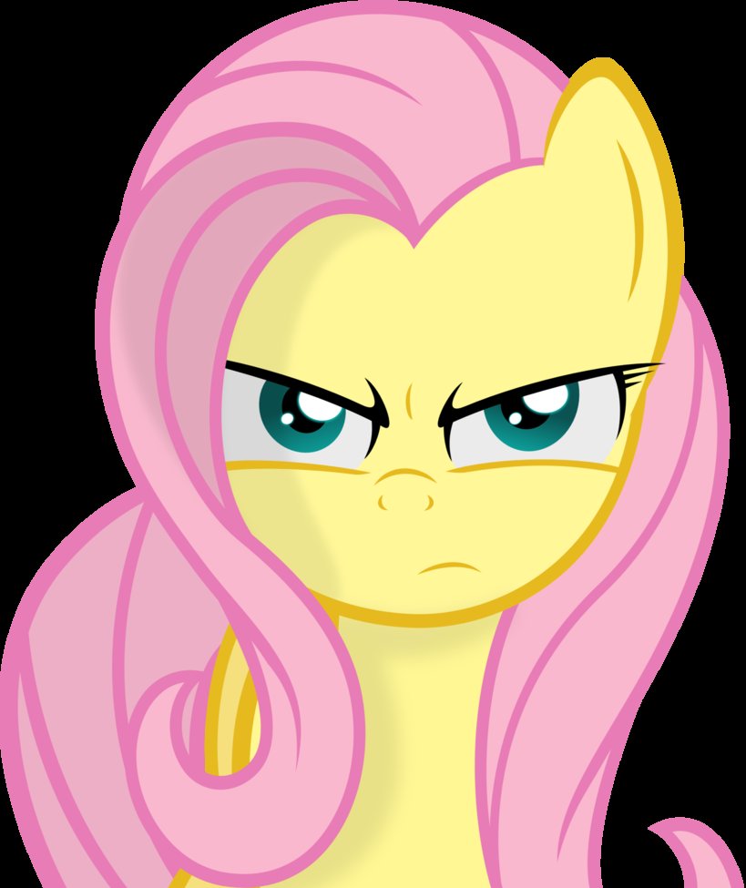 Fluttershy Angry Face