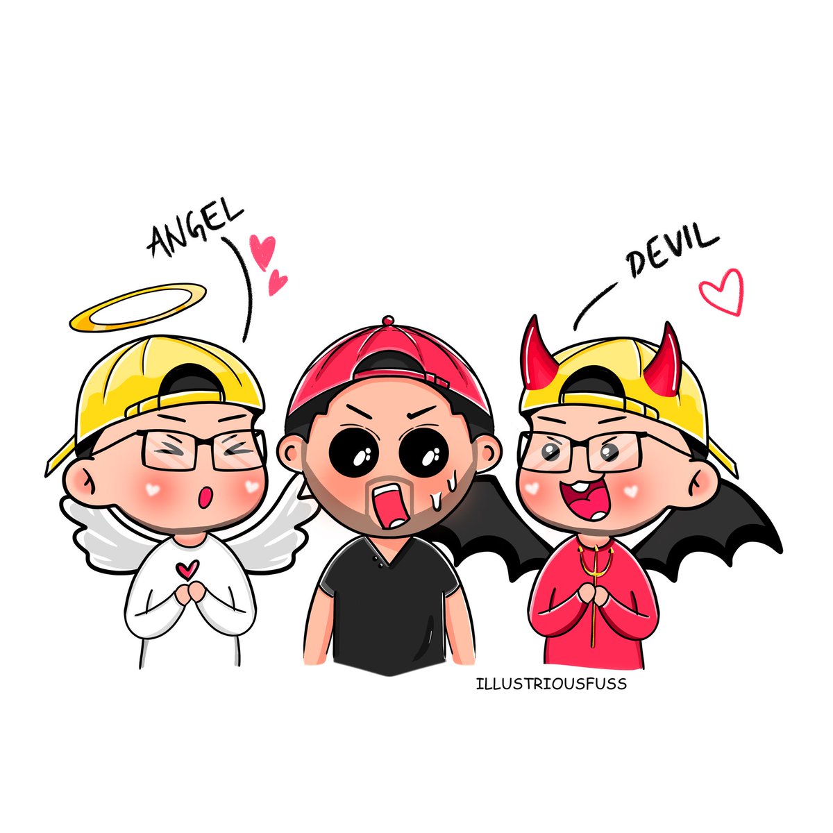 Angel And Devil Chibi