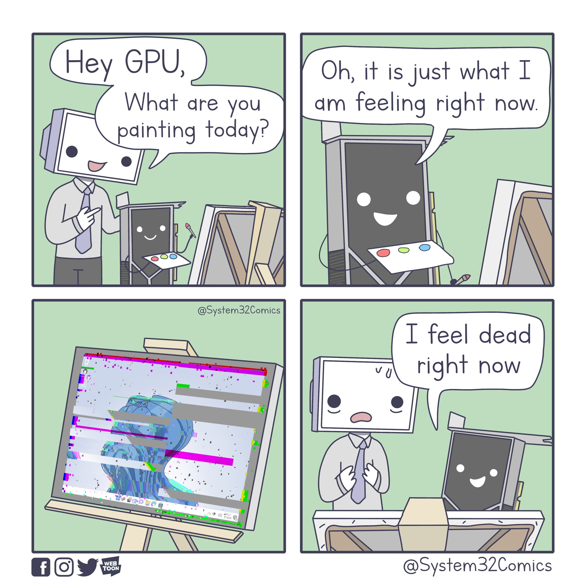 System32Comics on Twitter: "What Is My GPU Painting Today? https://t.co/Pm1mREqZSh" / Twitter