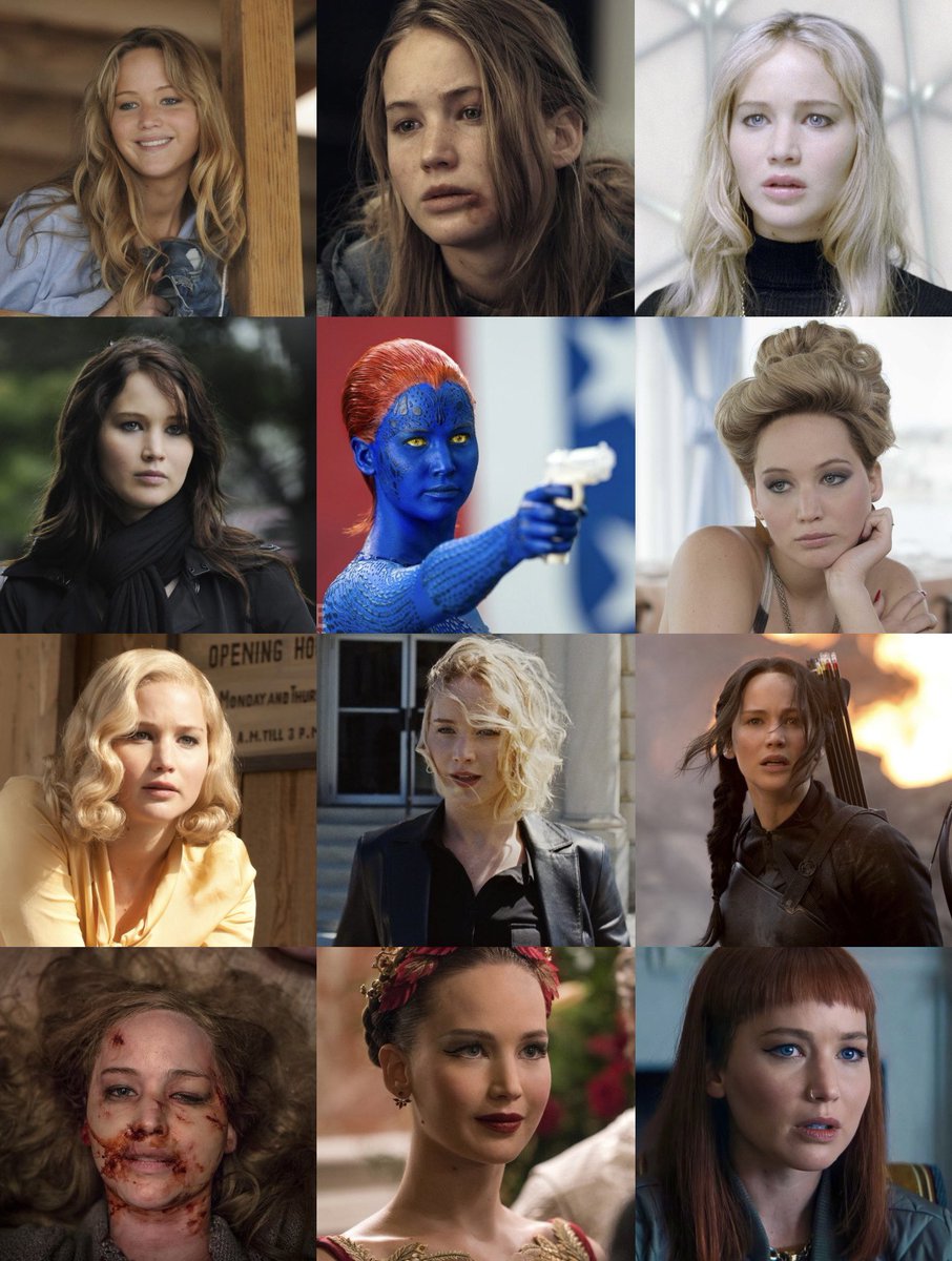 Jennifer Lawrence Funny Faces Collage