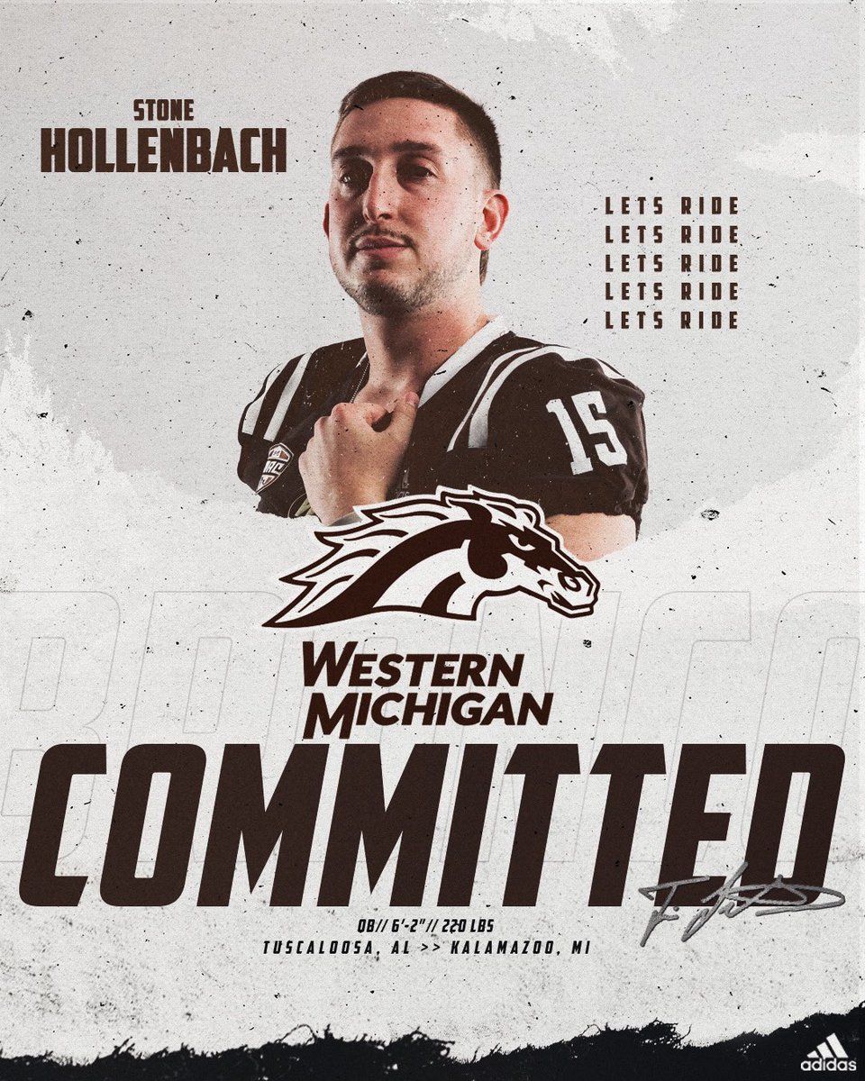 Alabama QB Stone Hollenbach transfers to Western Michigan : r/CFB