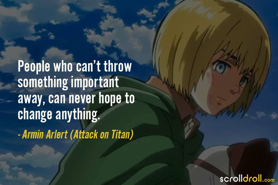 Attack On Titan Armin Arlert Quotes