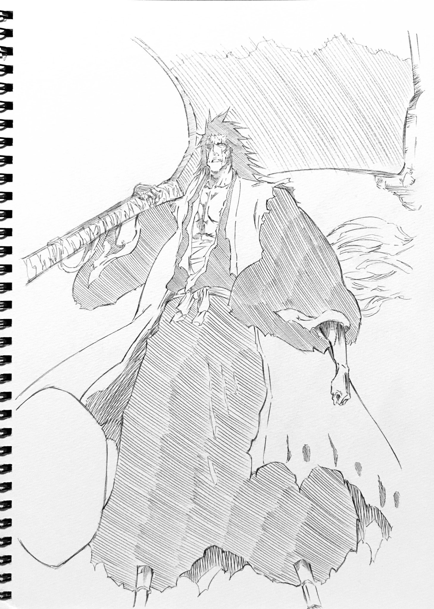 BLEACH大好き(のすけ)さん on Twitter: "更木剣八 #BLEACH #模写 https://t.co/Pfpig81LZP" / Twitter