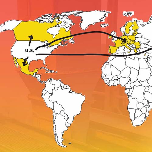 Irish Potato Famine Migration Map