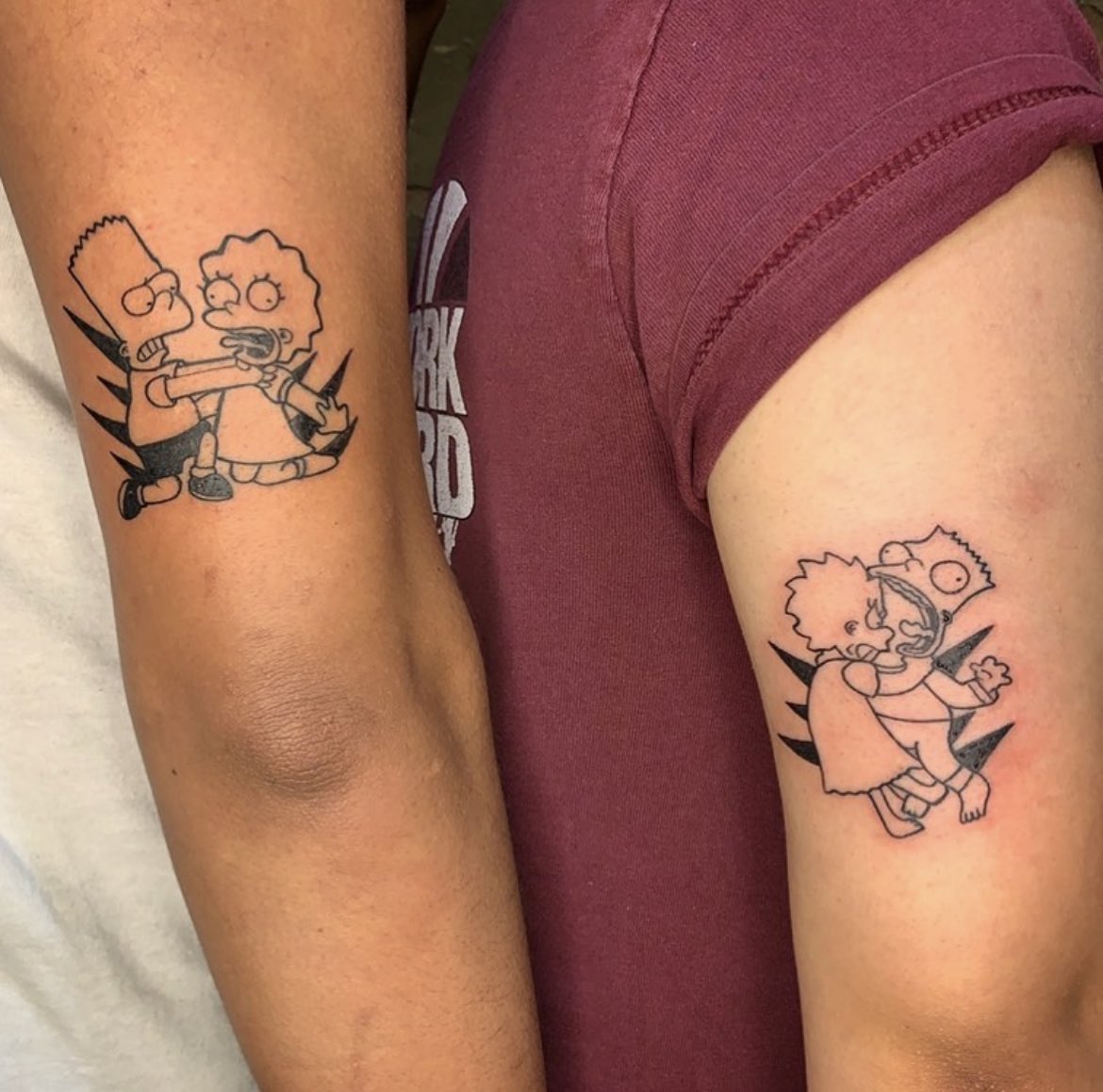 Share More Than 90 Matching Brother And Sister Tattoo Best In Cdgdbentre