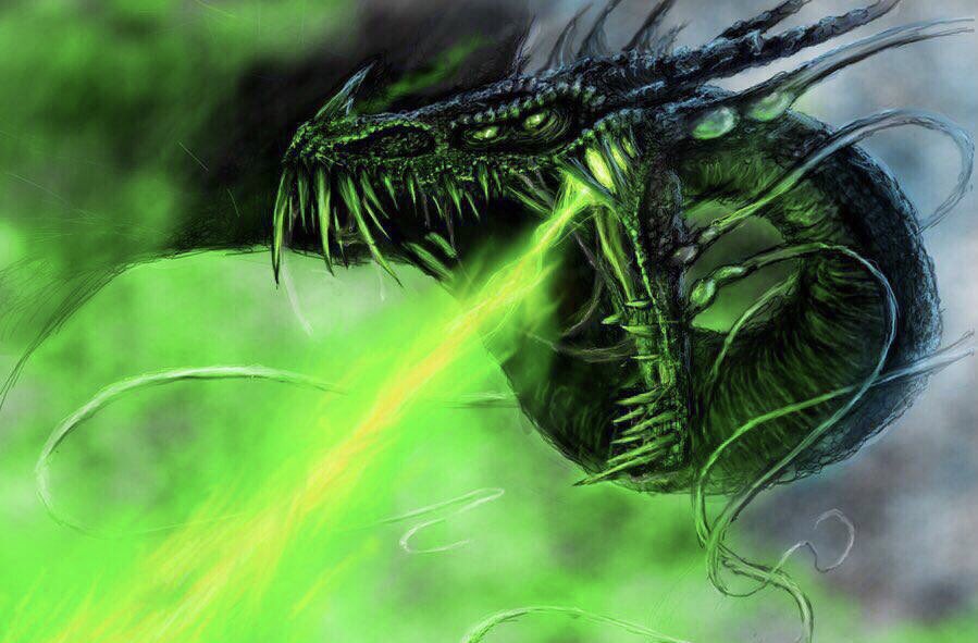 Green Flame Dragon