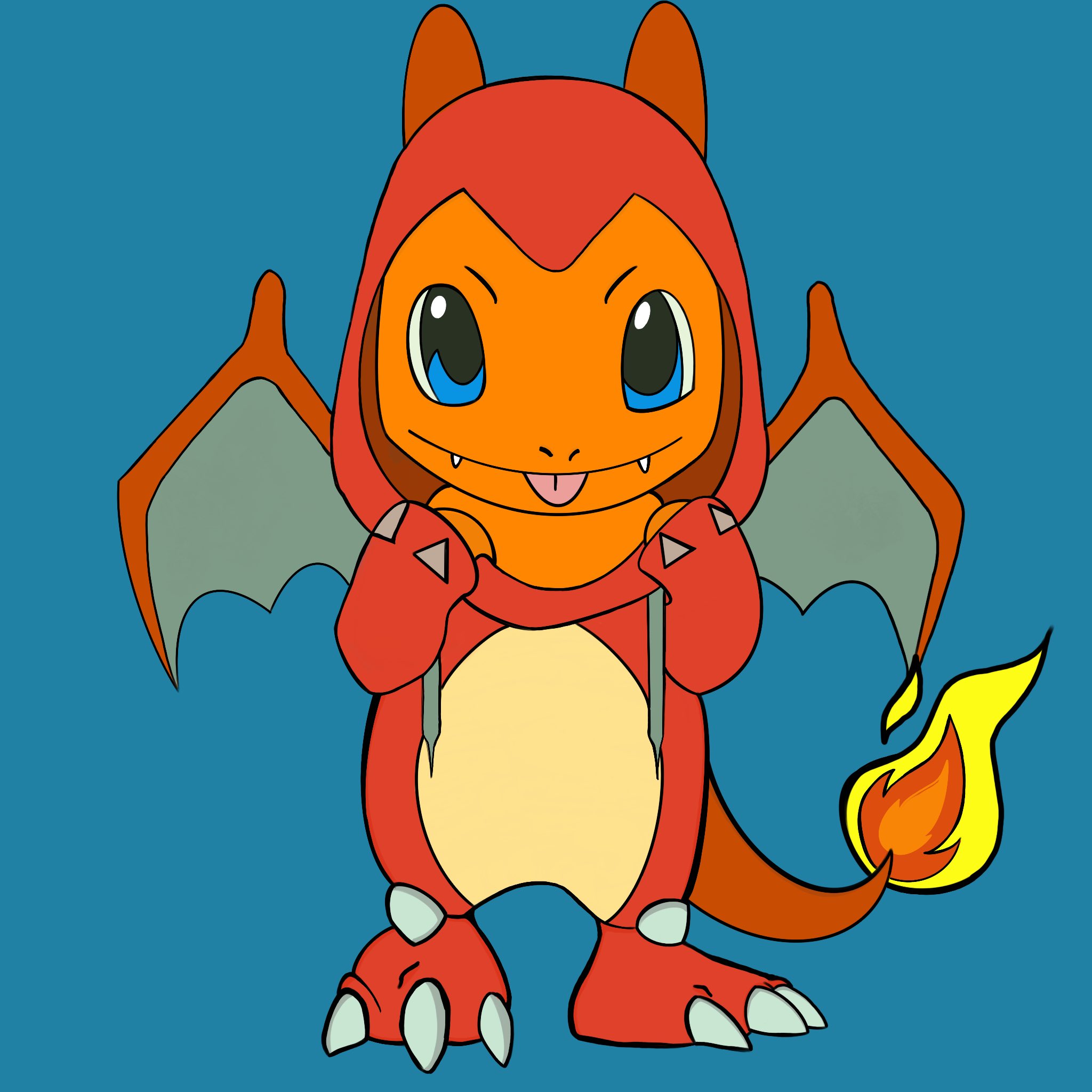 Charmander Dressed As Charizard Drawing Upcoming 'Pokémon' Anime