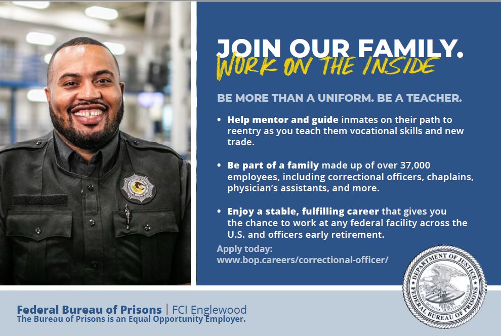 Federal Bureau Of Prisons Correctional Officer
