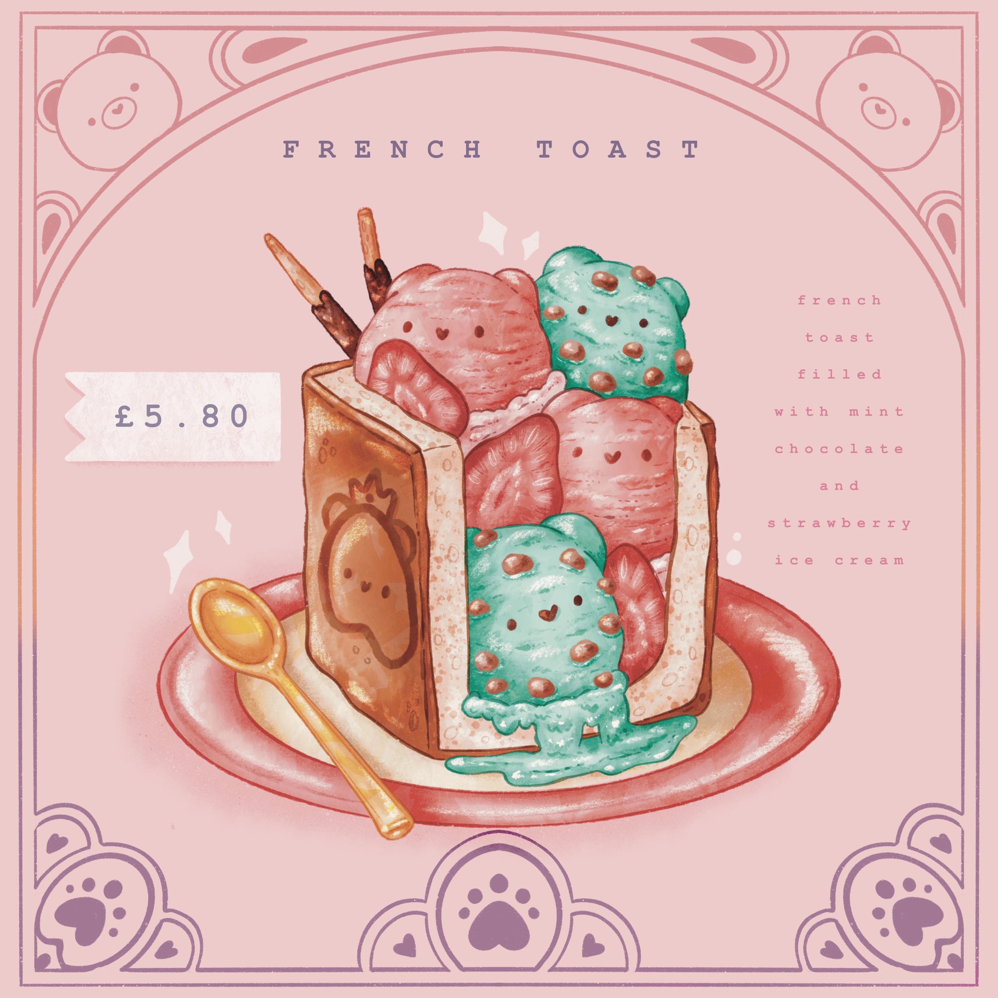 French Toast Drawing