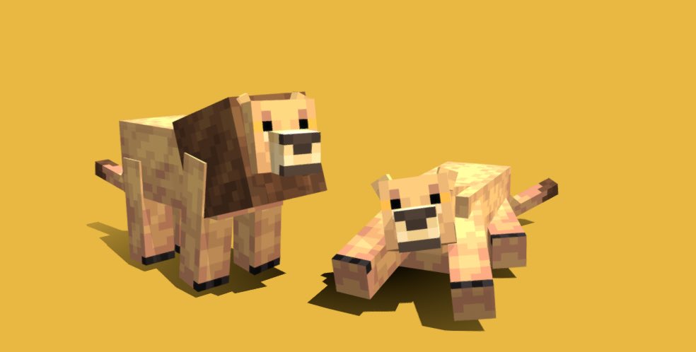 Minecraft Lion Face