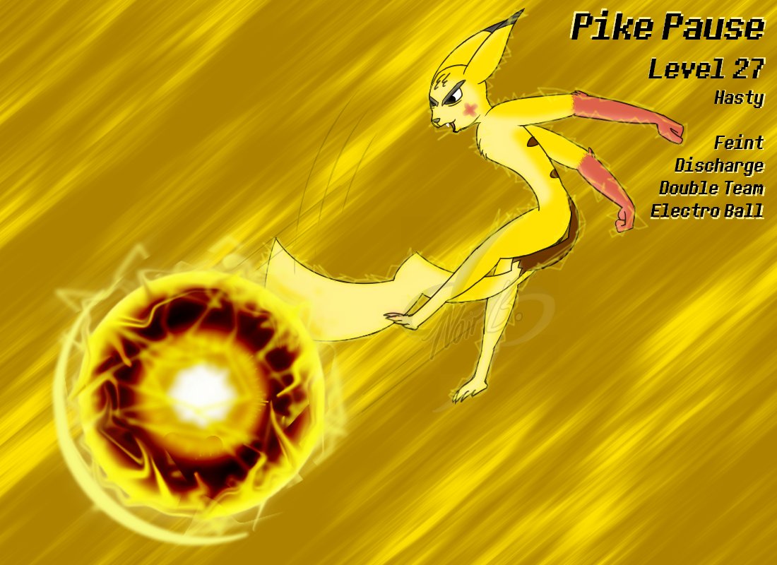 Pikachu Electro Ball Drawing