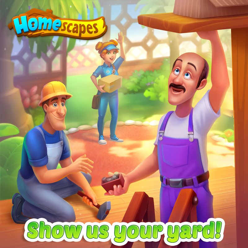 Homescapes on Twitter: "Let's show the world how we decorate our yard! Send screenshots of your ...