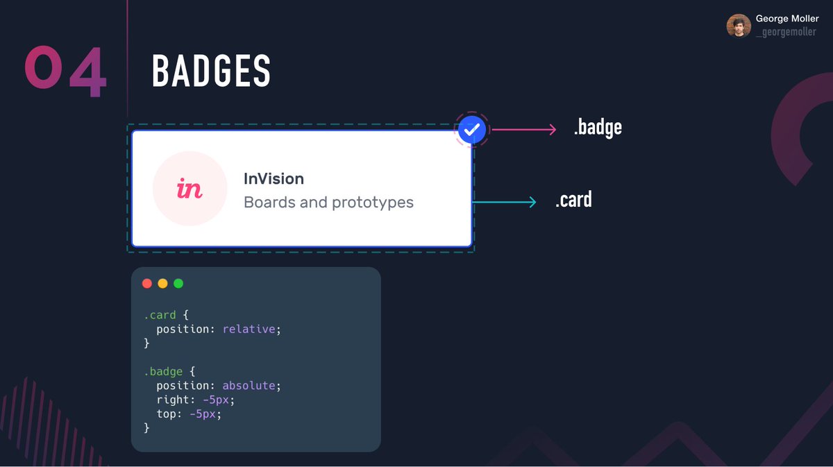 🌟 6 Practical examples of position: absolute in CSS Small thread ...
