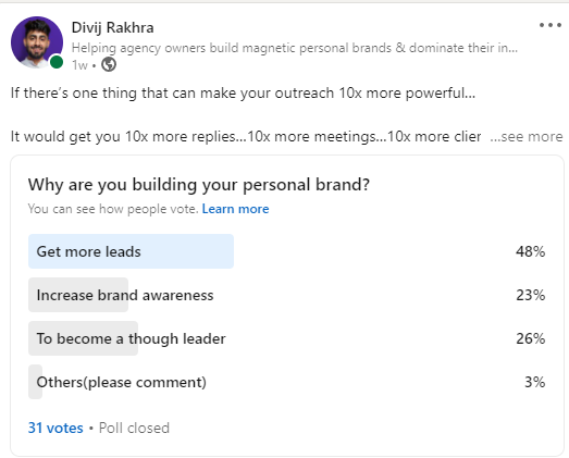 My LinkedIn feed was filled with mindless polls - I hated them. Until I ...