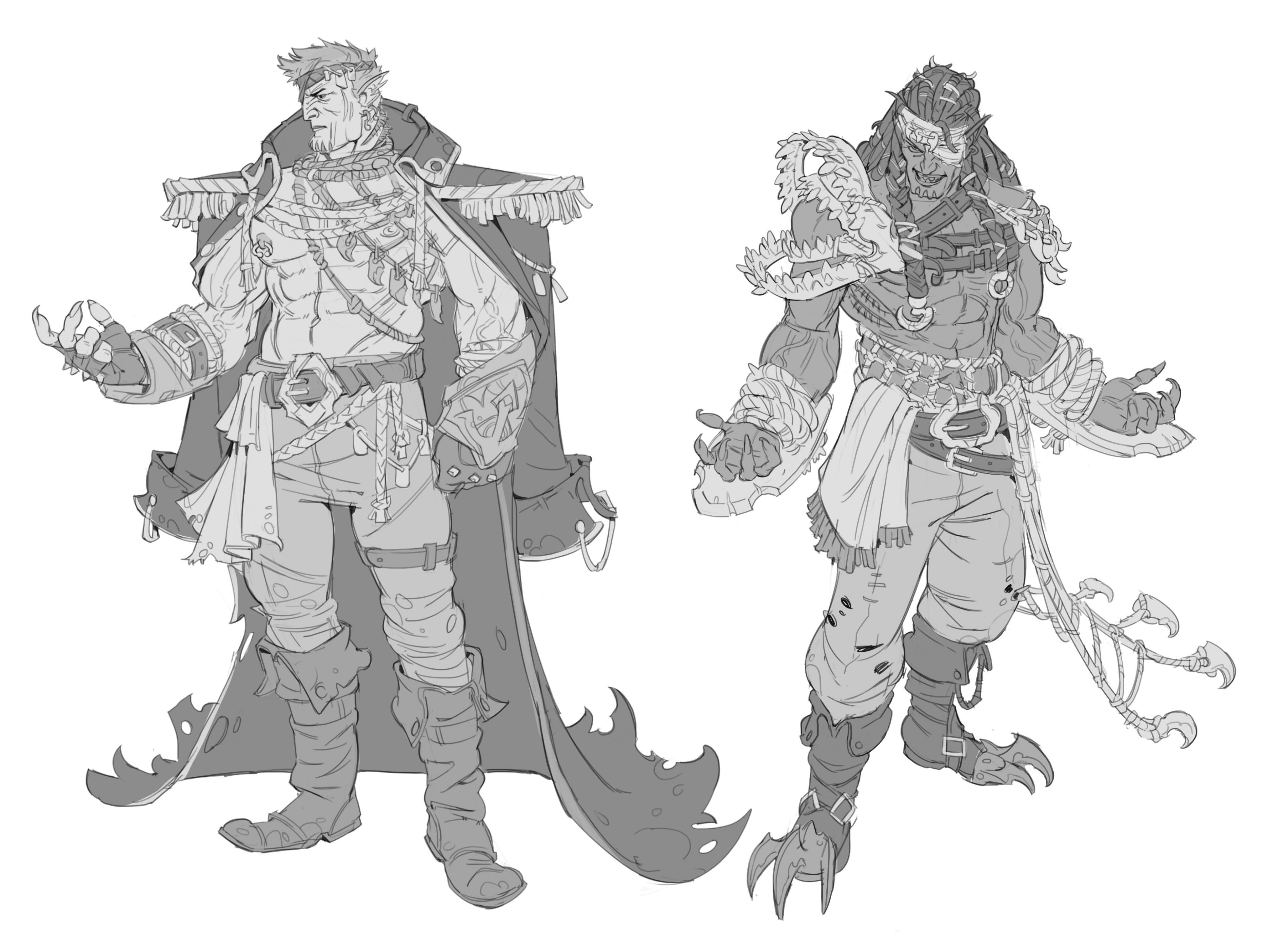 Mathias Osland on Twitter: "Project Pistris: Sketches 2 More pirate husbandos. https://t.co ...