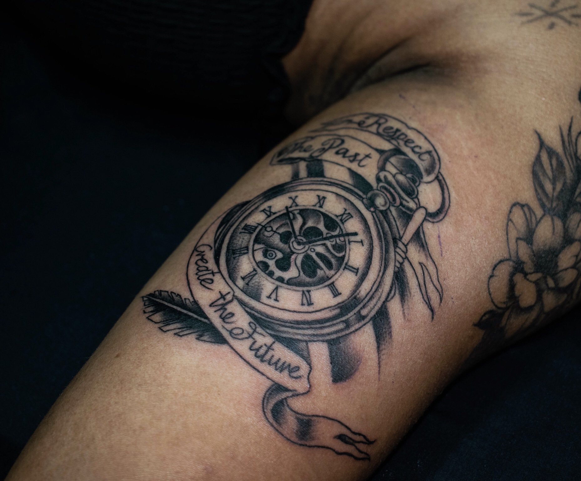 Scroll Tattoos On Chest