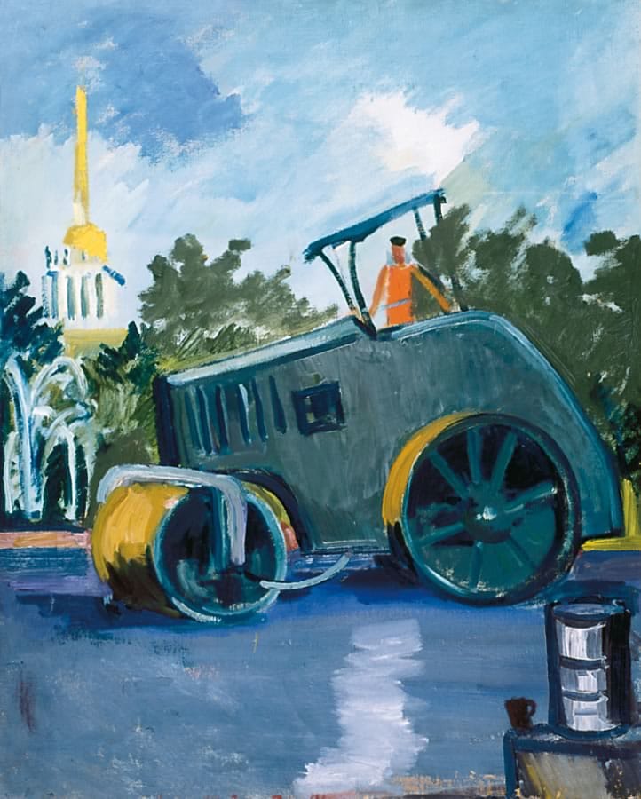 Soviet Visuals on Twitter: ""Asphalt Rolling" painting by Alexander Rusakov, USSR, 1934…