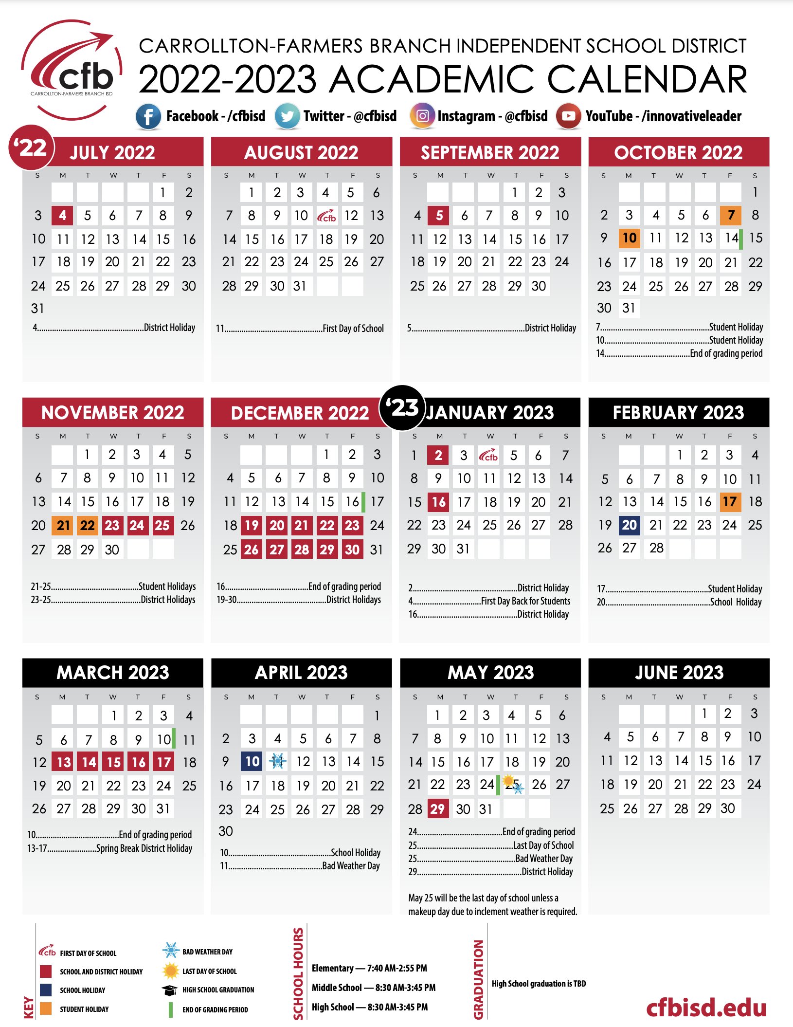 Cfbisd Holiday Calendar 2024 - Elset Horatia Cfbisd Holiday Calendar 2024 - Elset Horatia