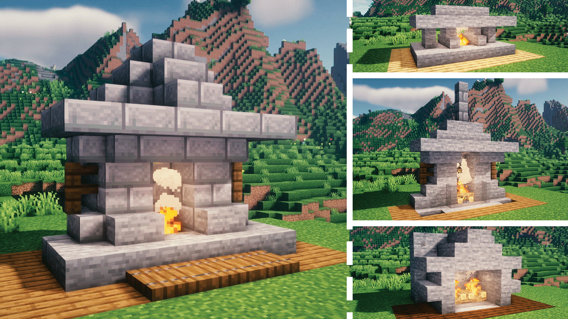 Minecraft Cool Fireplace