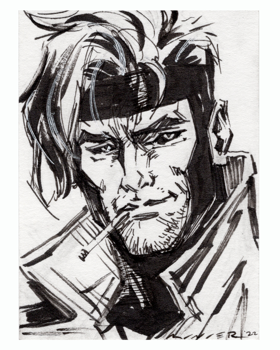 X Men Gambit Drawing