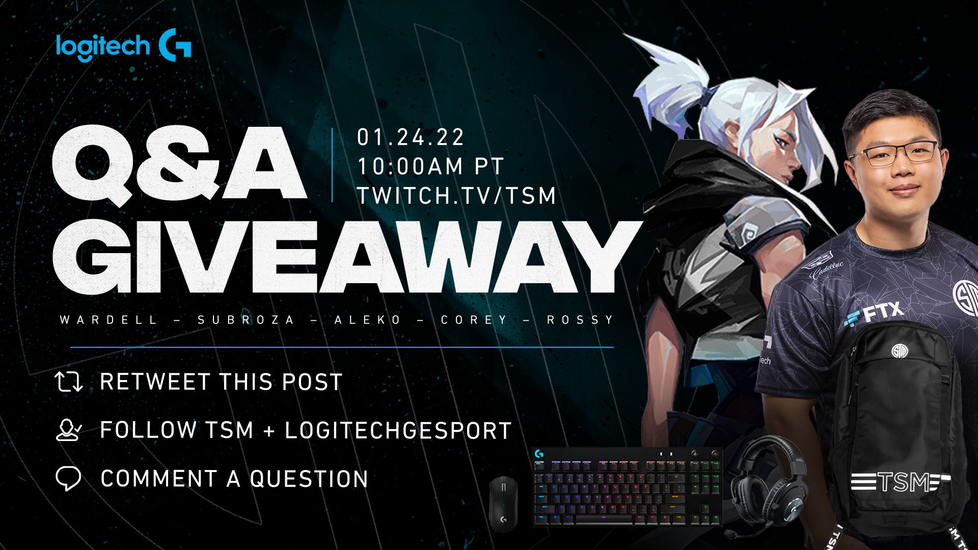 TSM FTX on Twitter: "MEET OUR NEW #TSM VALORANT SQUAD 🚨 On January 24th our new VALORANT roster ...