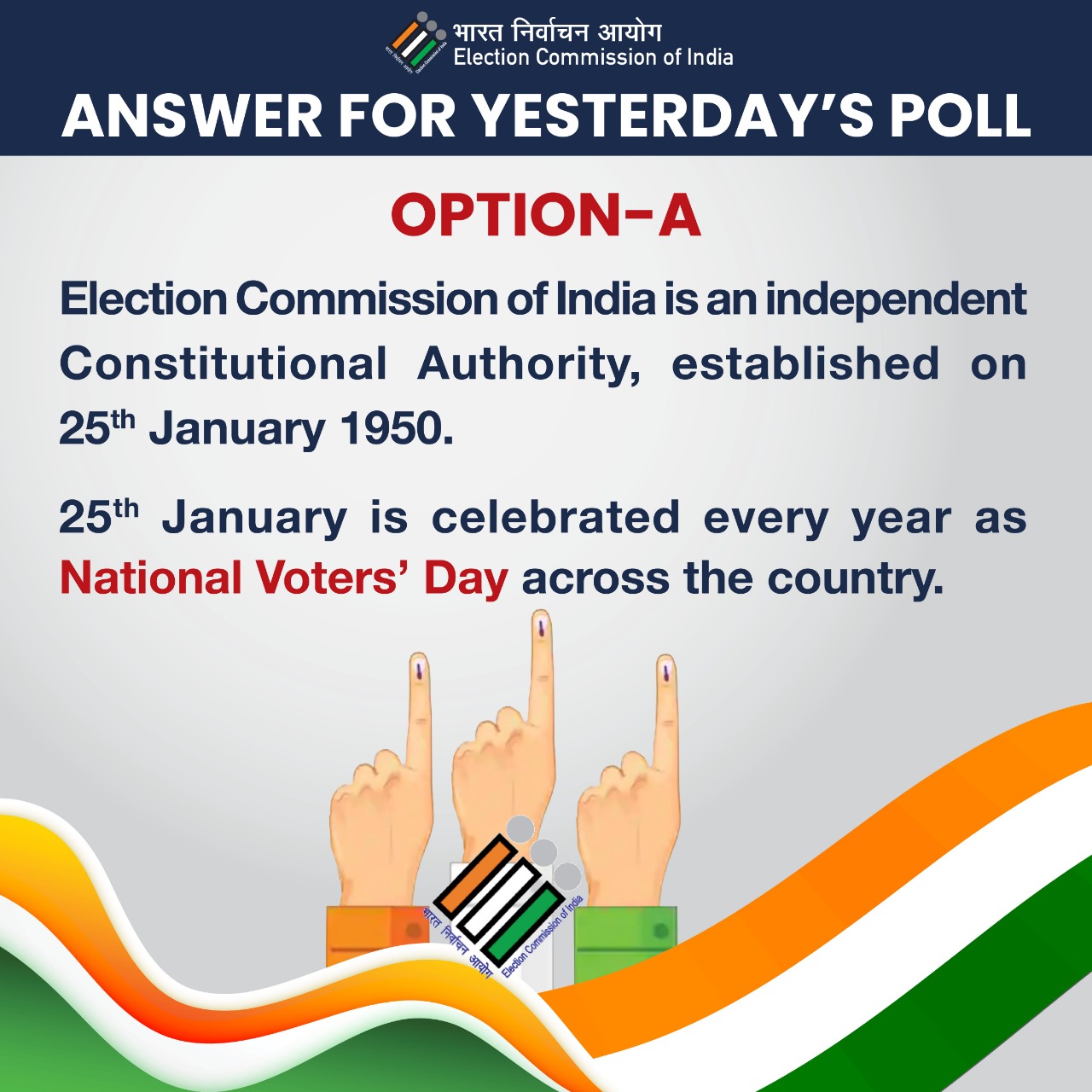 Indian Election Commission Poster