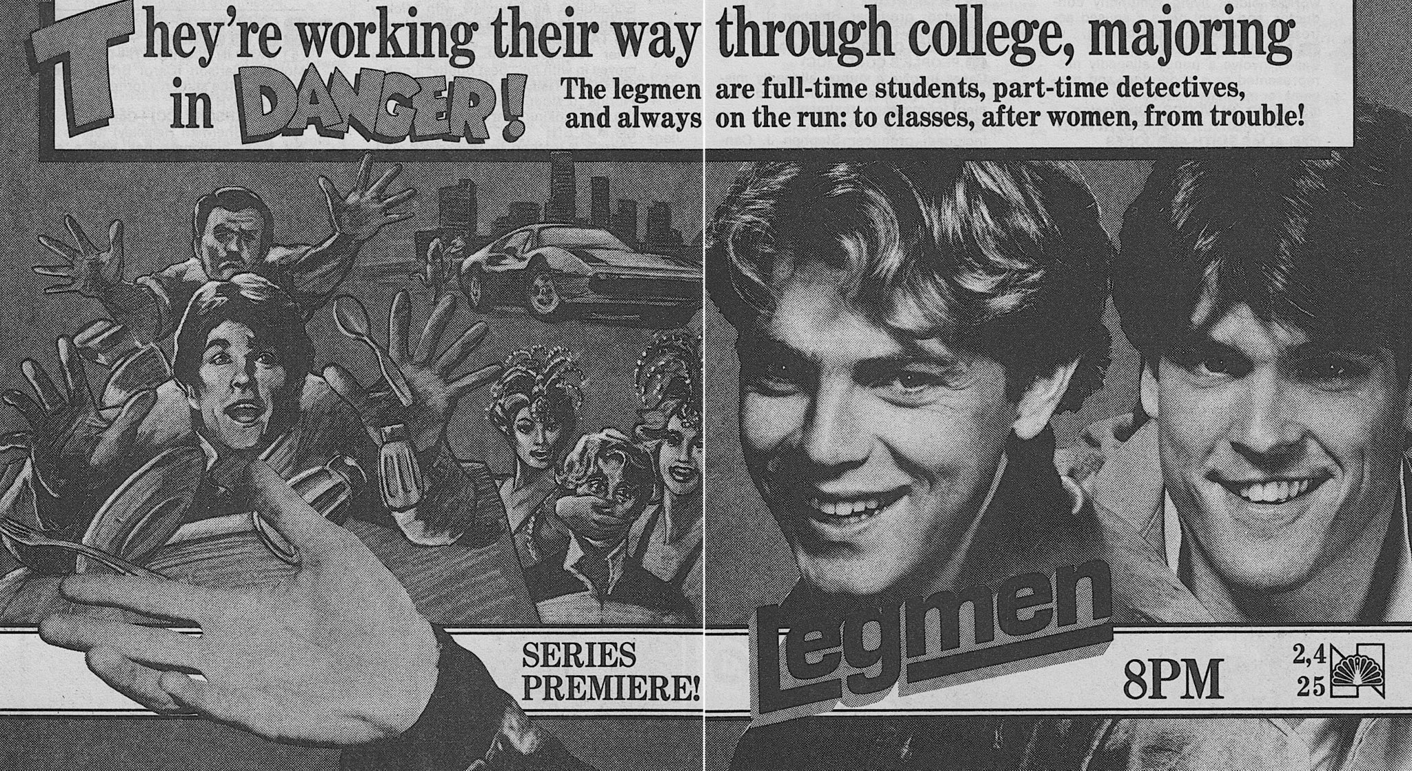 RetroNewsNow on Twitter: "📺DEBUT: ‘Legmen’ premiered 38 years ago, January 20, 1984, on NBC ...