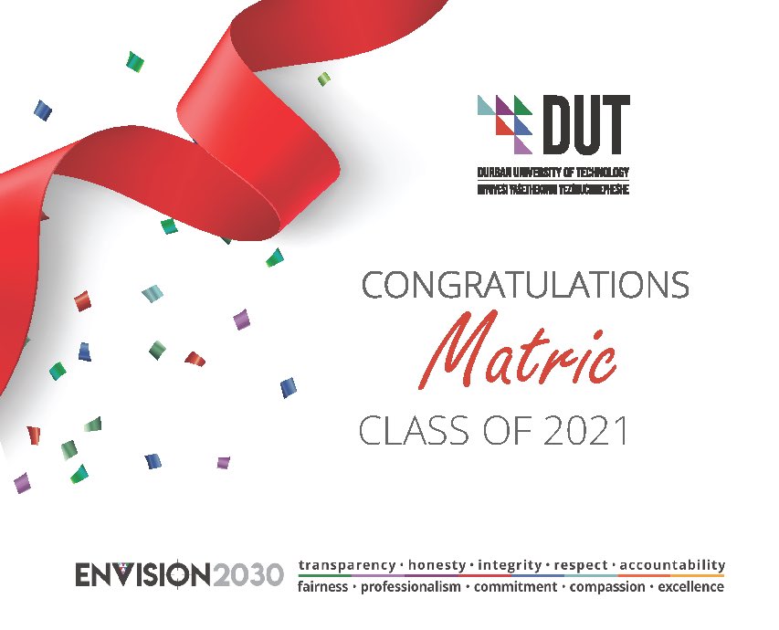 Congratulations Matric Class of 2021. You've achieved a very important ...