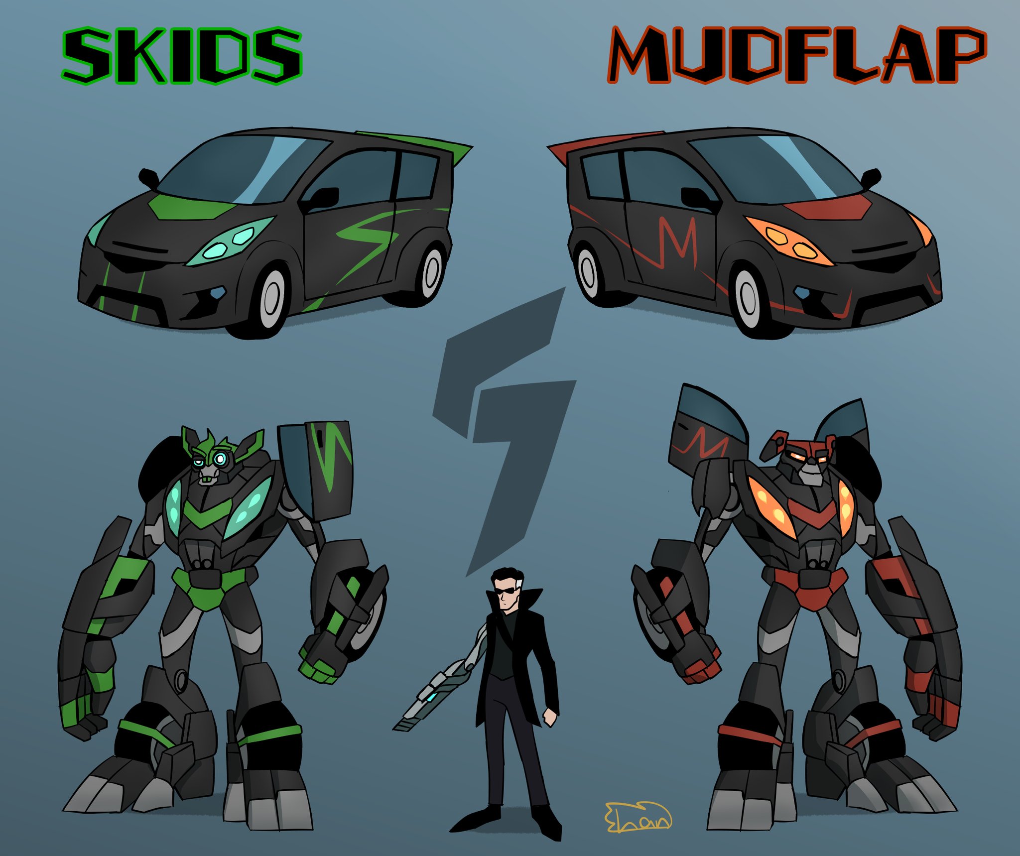 Transformers Skids And Mudflap