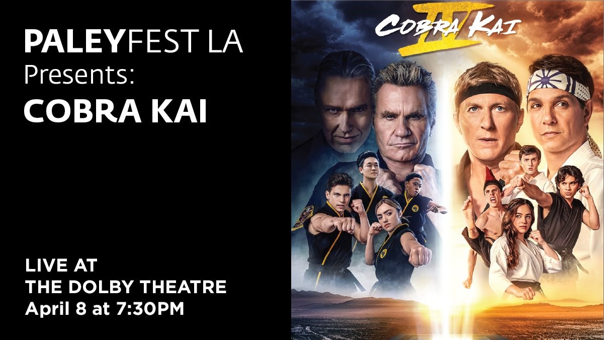 Cobra Kai on Twitter: "Team Cobra Kai will be rockin' at the @paleycenter #PaleyFest on April 8 ...